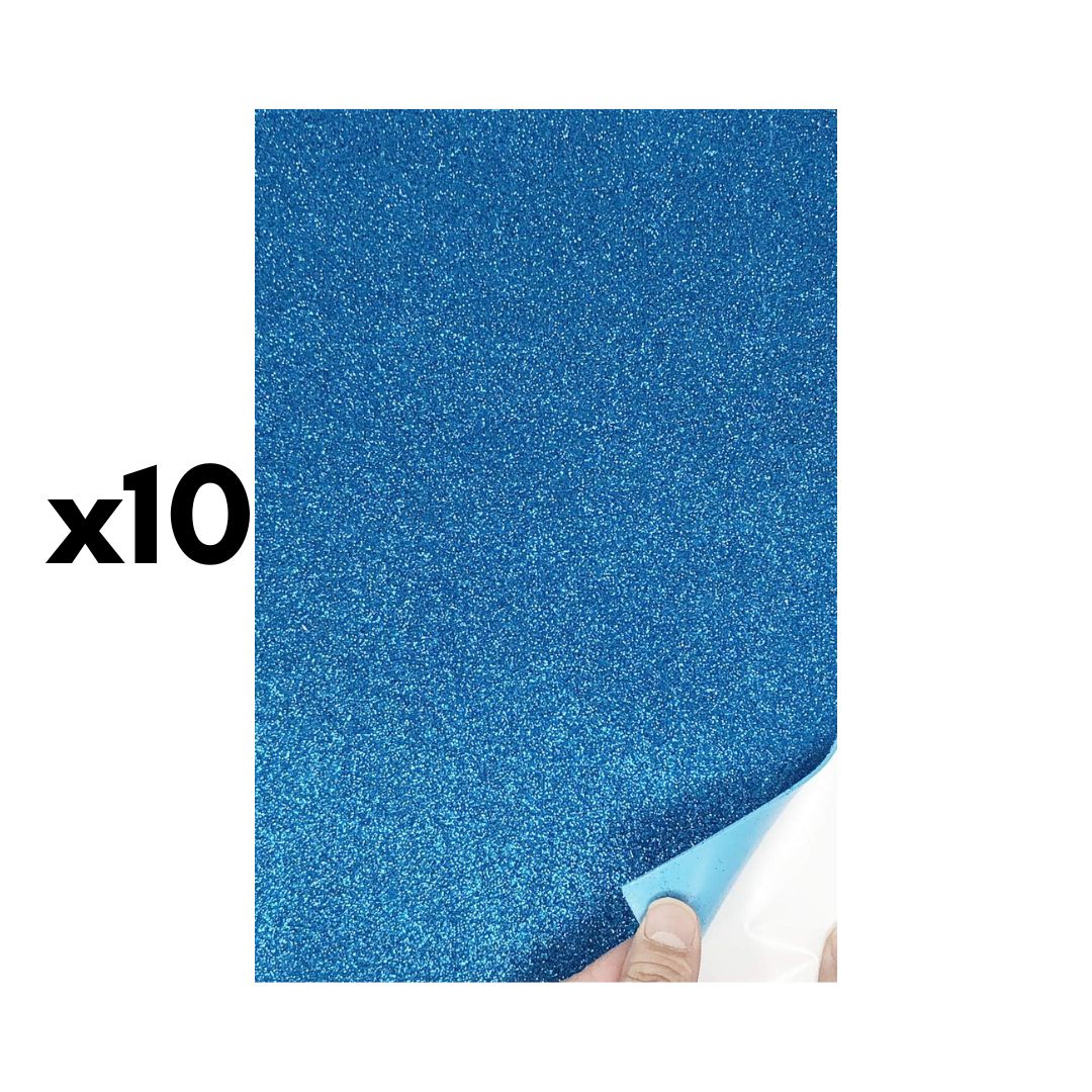 A4 Size Glitter Foam Sticker Sheets, Adhesive Backing, For Paper Crafts ...