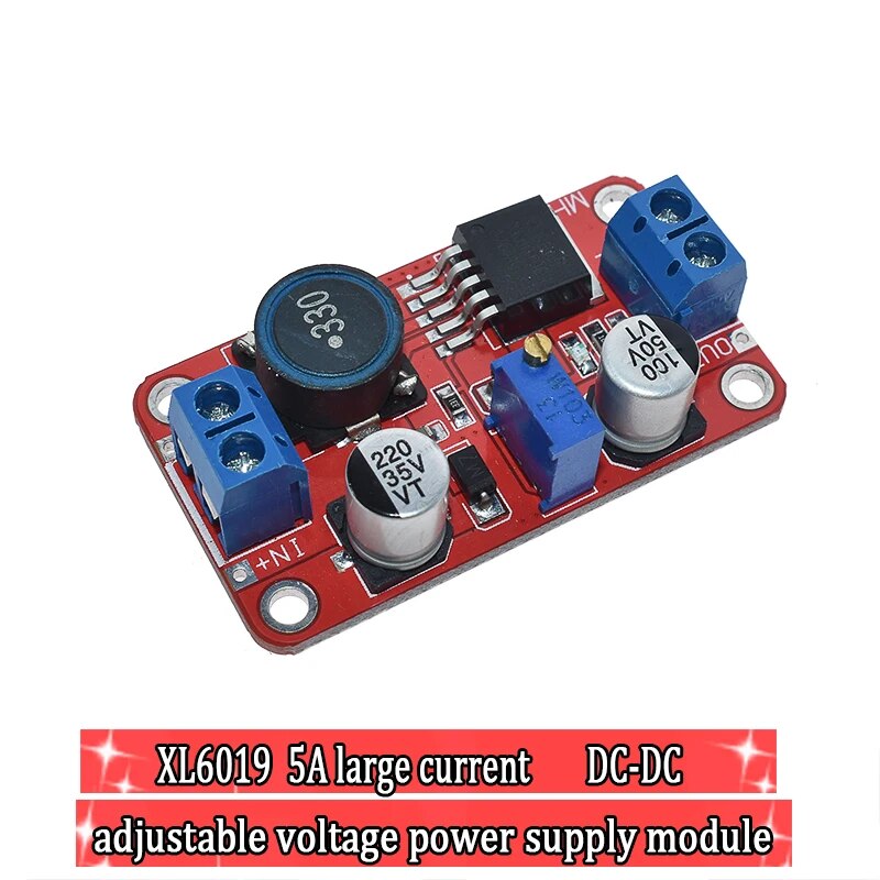 XL6009 4A Boost Converter Step Up Adjustable 15W 5-32V to 5-50V DC-DC ...