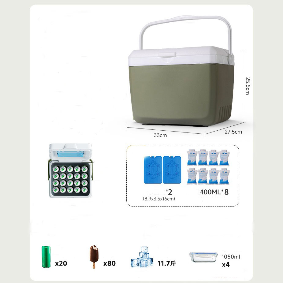 Green Outdoor Portable Thermal Box Anti-Drop Pp+Pe+Eps Camping Picnic ...