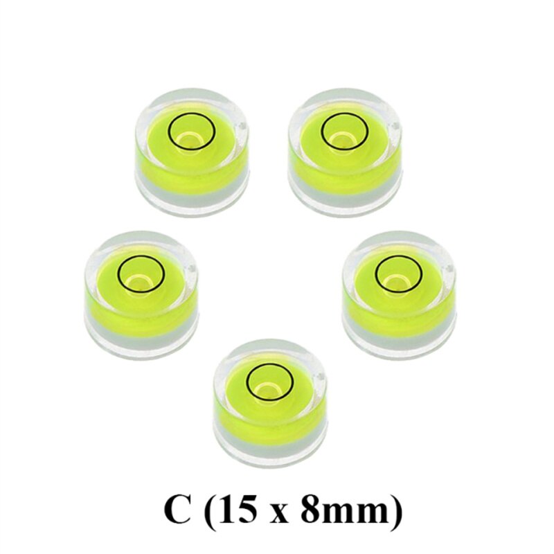 10pcs Precision Mini Spirit Level Set Round Bubble Level Mini Spirit ...