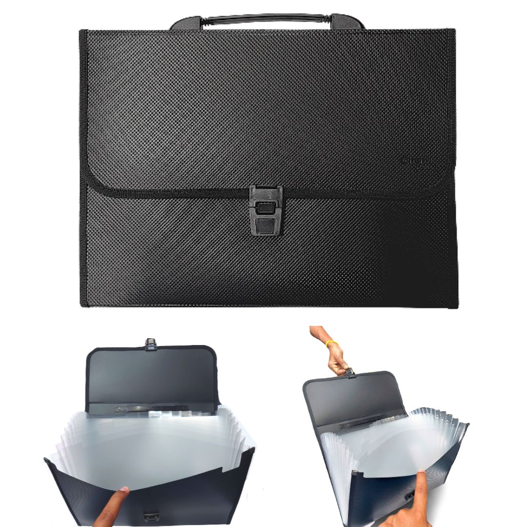 A4 File Document Bag Expanding File Folder Desktop Organiser Storage ...