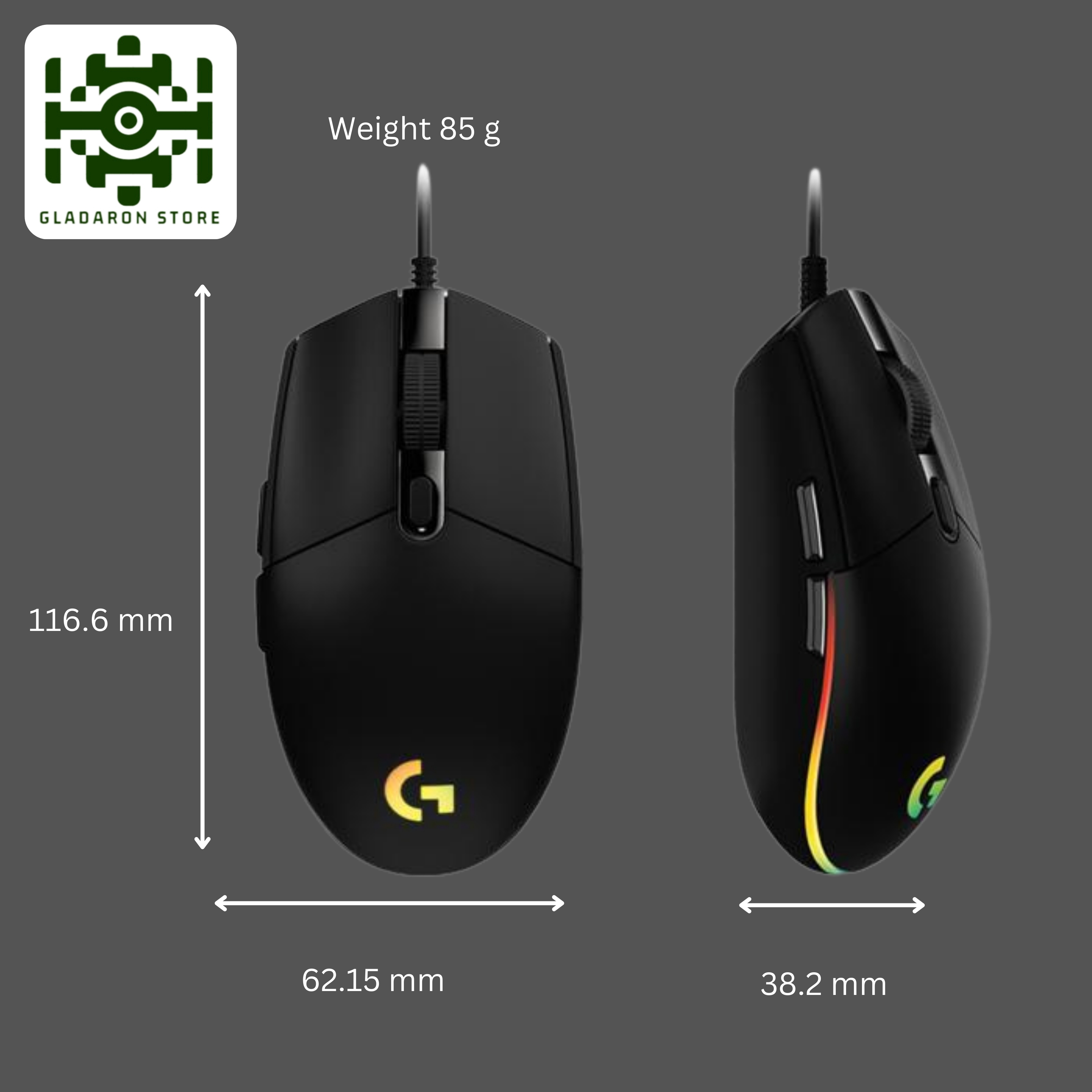 Logitech G102 Gaming Mouse Wired RGB Max Resolution 8000DPI | Daraz.lk