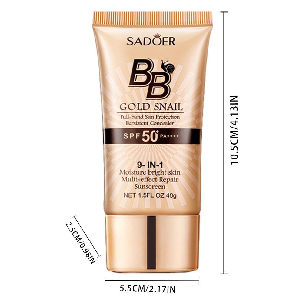 Aobai Giao Gold Snail Sunscreen Cream Protector Facial Sun Block SPF 50 BB Cream Isolation ...