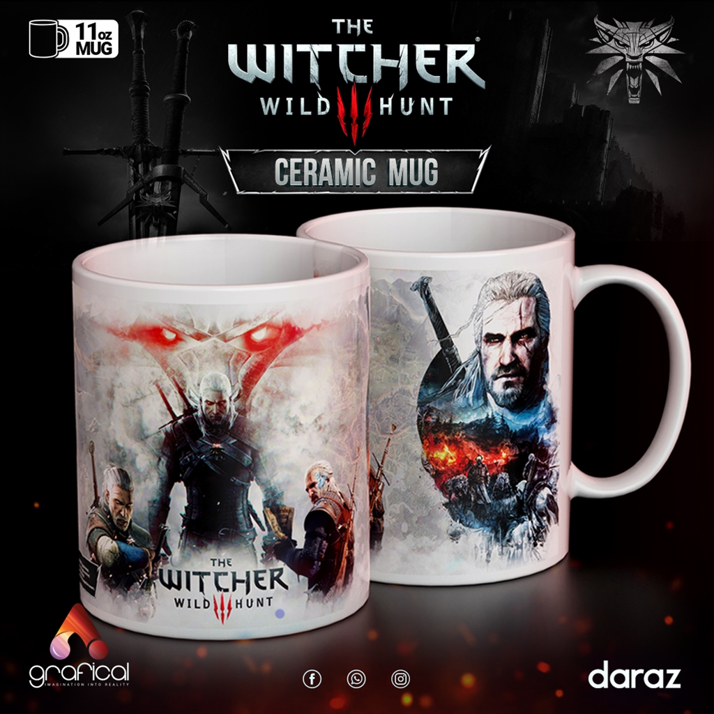 THE WITCHER MUG - THE WITCHER 3 WILD HUNT MUG | Daraz.lk