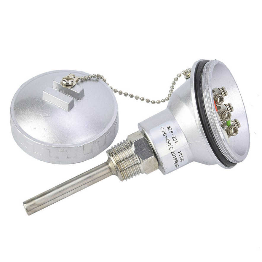 RTD PT100 temperature sensor probe 1/2 \"NPT thread thermocouple ...