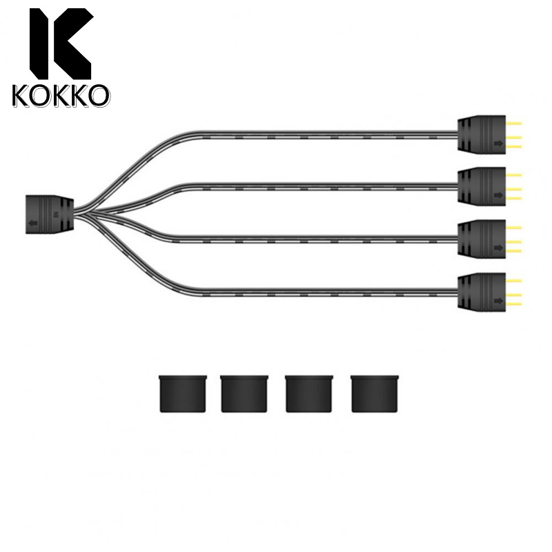 KOKKO AR-1 ARGB PC Fans Controller Kit ARGB Splitter 5V 3 Pin To SATA ... KOKKO AR-1 ARGB PC Fans Controller Kit ARGB Splitter 5V 3 Pin To SATA ...
