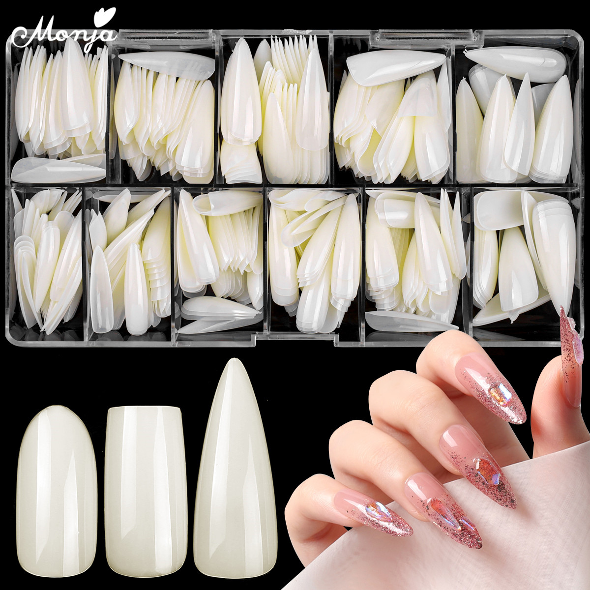 Stiletto Square Nails