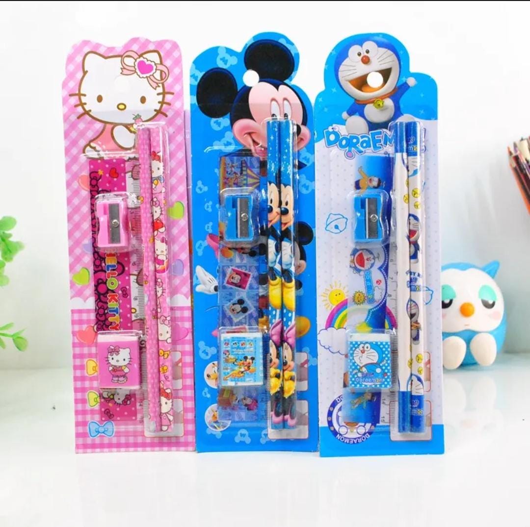 5 in 1 Kids Stationary Stationery Set School Student Birthday Present ...