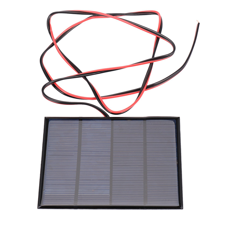 2X 1.5W 12V Mini Solar Panel Small Cell Module Charger with 1M Wire ...