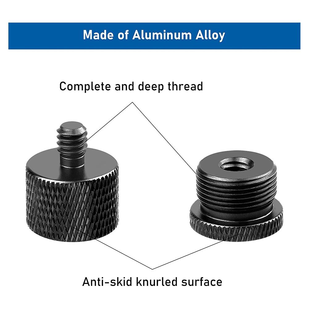 Microphone Stand Mic Boom Arm Set,Mic Thread Adapters-5/8 Female to 3/8 ...