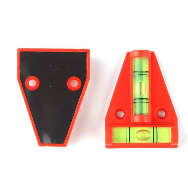 Magnetic T-Type Spirit Level Bubble Scope Triangle Vertical Horizontal ...