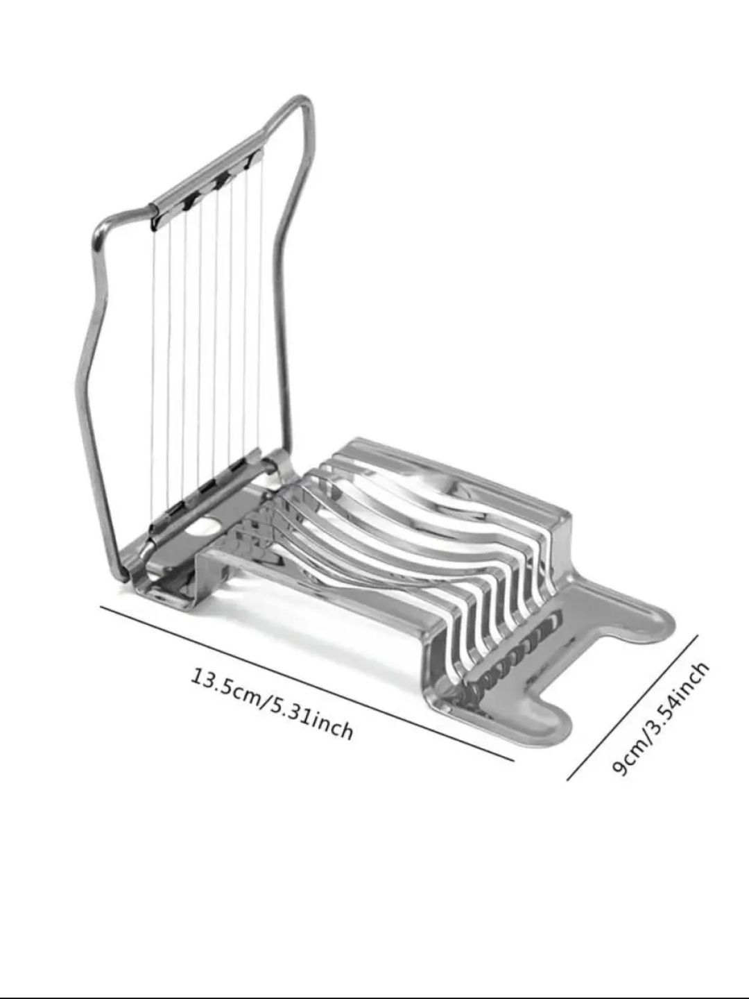 Buy Silver Stainless Steel Boiled Egg Slicer Section Cutter