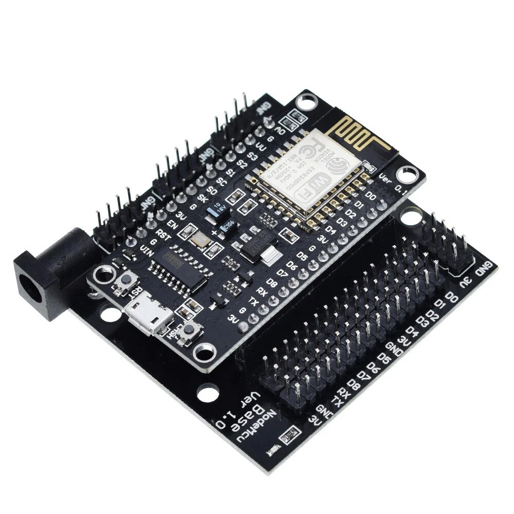 NodeMcu Node MCU Base ESP8266 ESP-12E Testing DIY Breadboard Basics ...