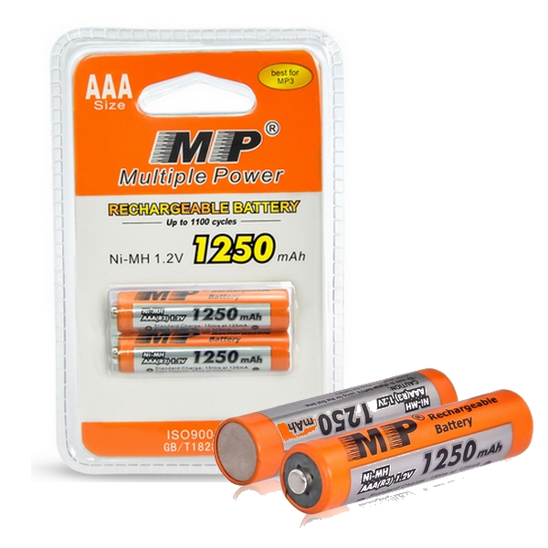 AAA Rechargeable Battery 1250 mAh 1.2V MP Brand | Daraz.lk