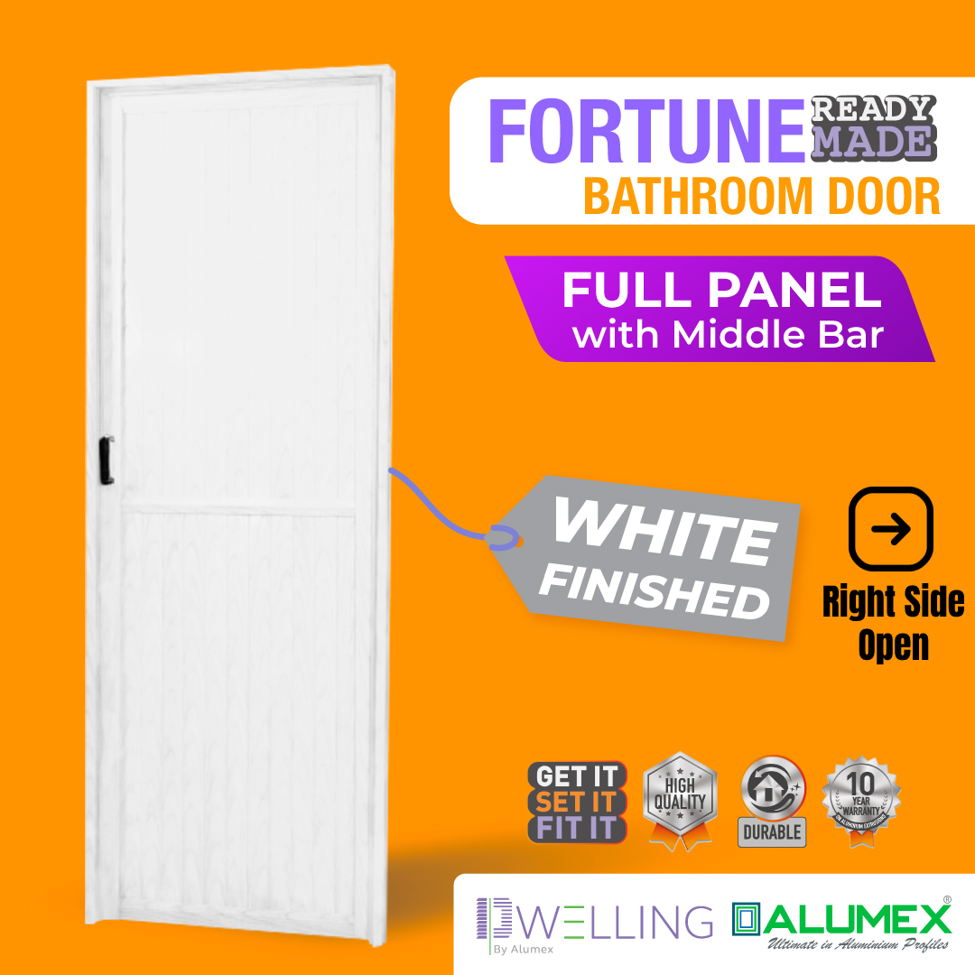 Fortune Bathroom Door - Full Panel with Middle Bar | Daraz.lk