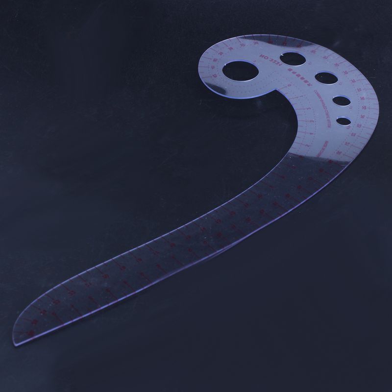 SODIAL(R) 11.8" Long Comma Shaped Plastic Transparent French Curve ...