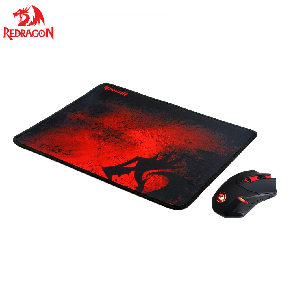 Gaming Mouse PLUS Large Gaming Mouse Combo for PC Gamer RED LED Backlit ...