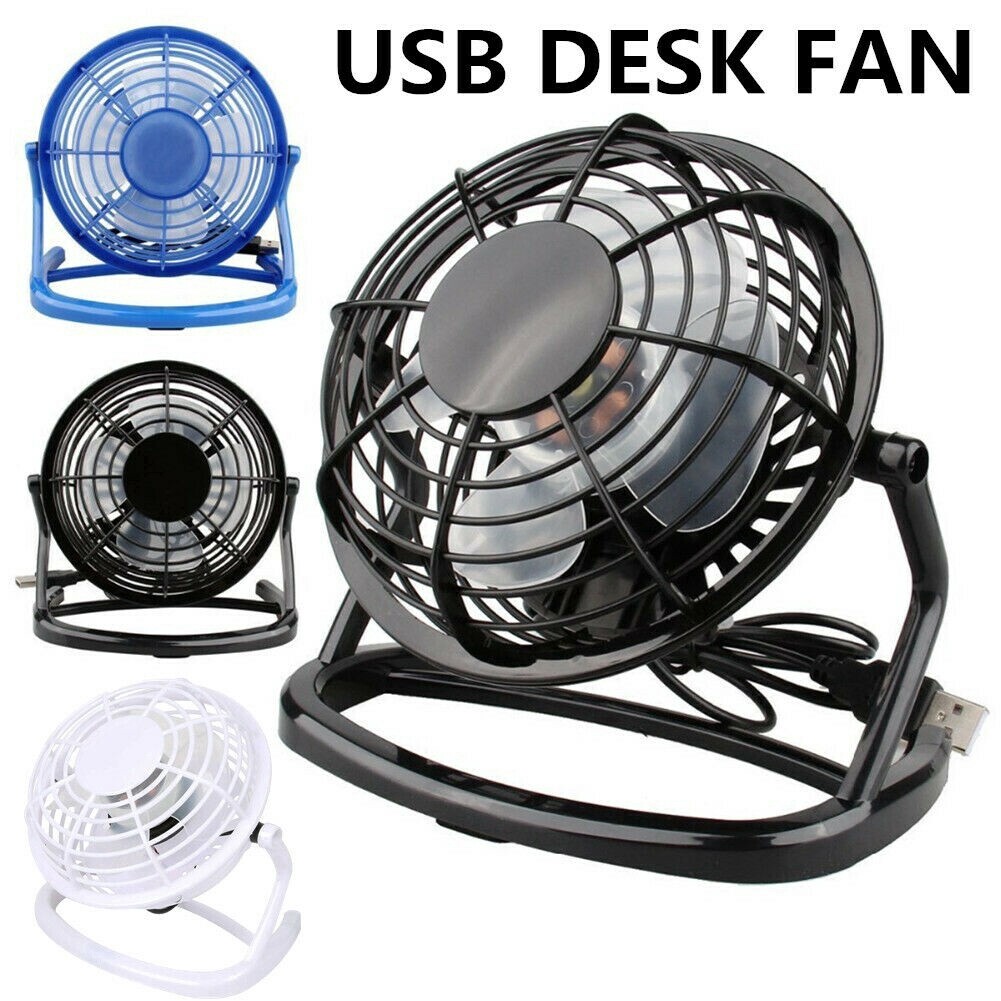 Portable Desk USB Silent Fan Cooler For Laptop Notebook PC Desktop ...