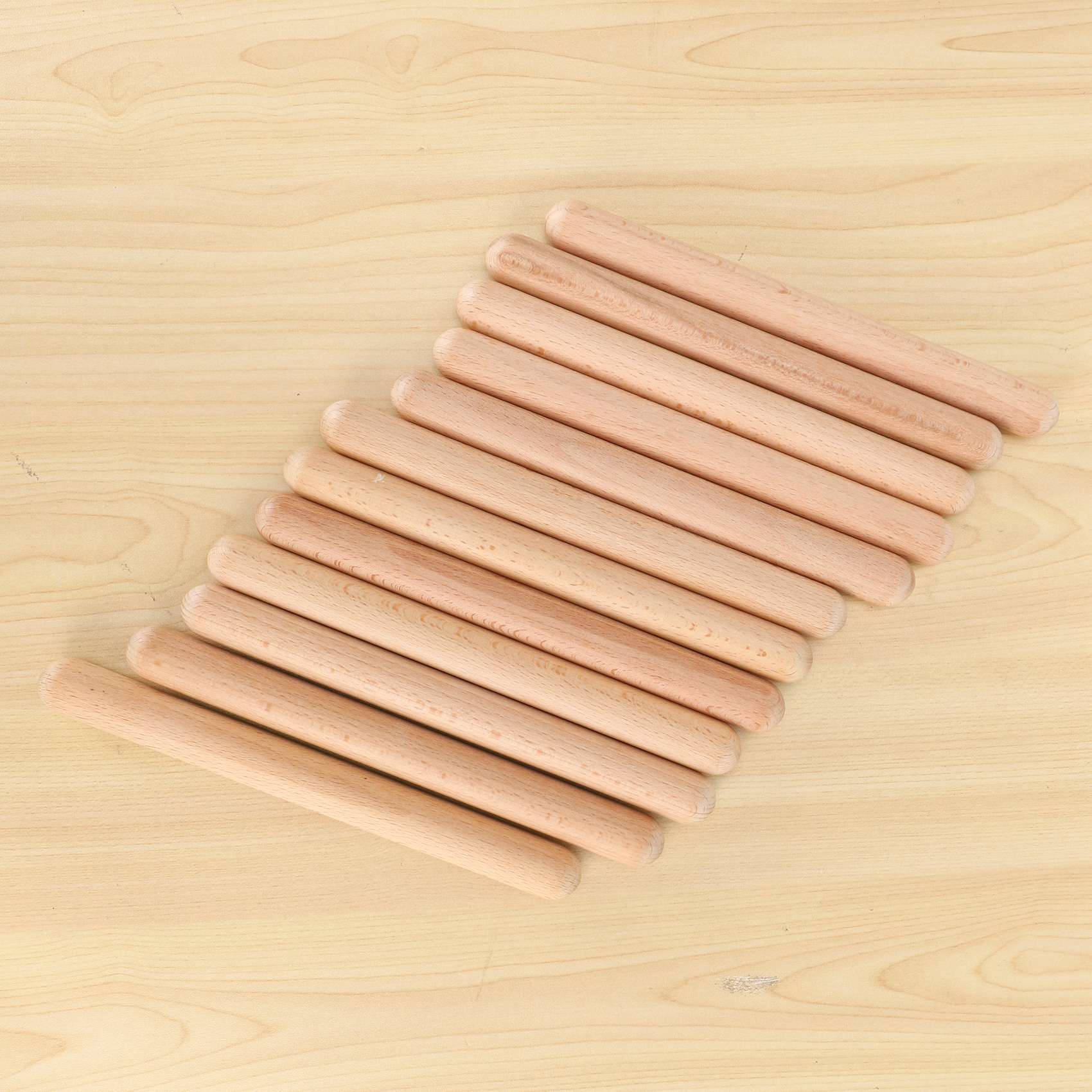 6 Pairs Wood Claves Musical Percussion Instrument Rhythm Sticks | Daraz.lk