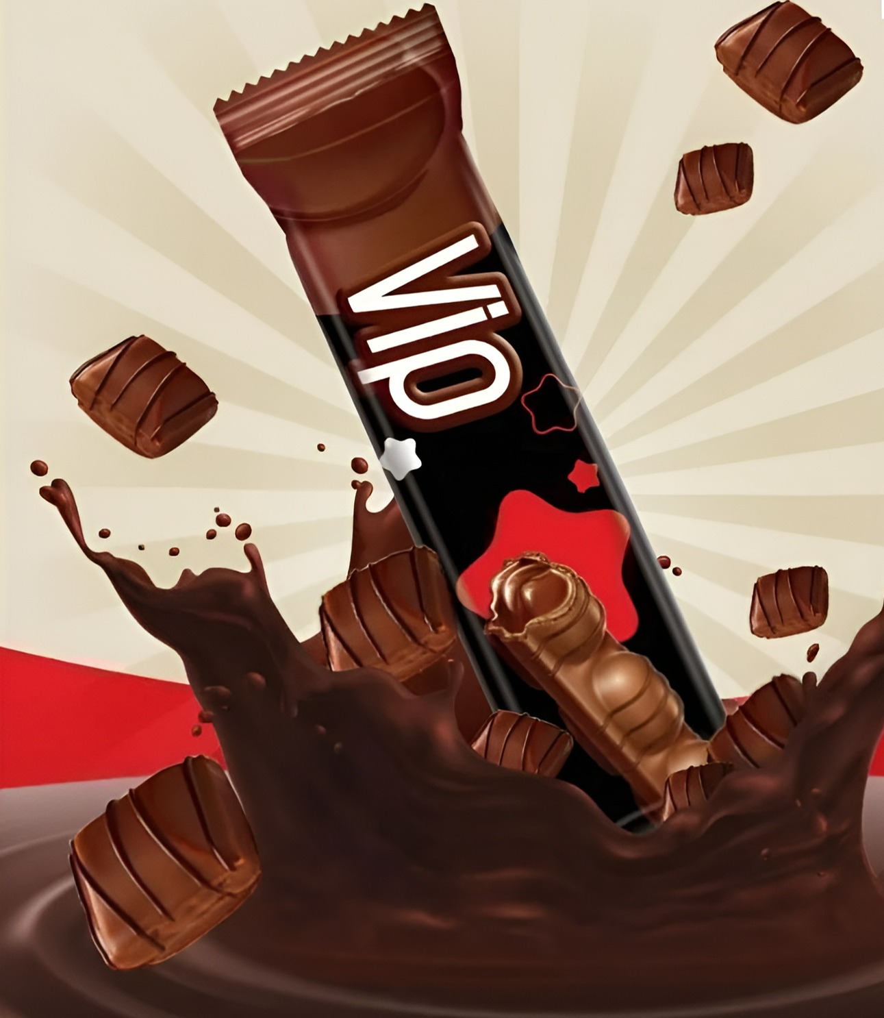 Chocolate VIP Cocoa Wafer With Cream 25g Single Pack For Little Hungry ...