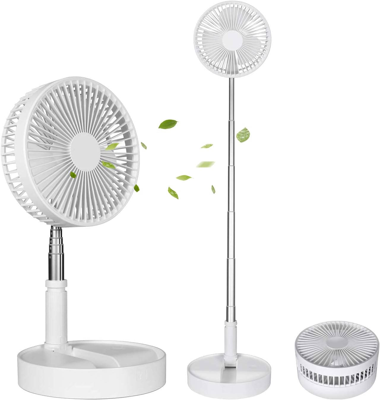 Portable Desk Fan, Rechargeable 7200mAh Battery Operated USB Fan S18 ...