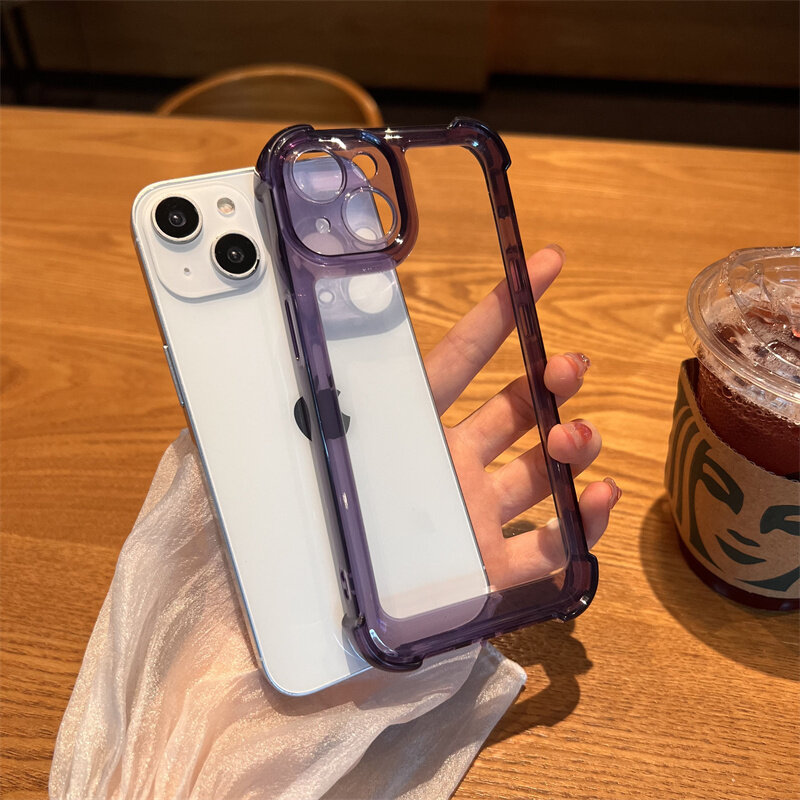 HOCE Luxury Shockproof Hard Acrylic Cases For iPhone 16 15 14 13 12 11 ...