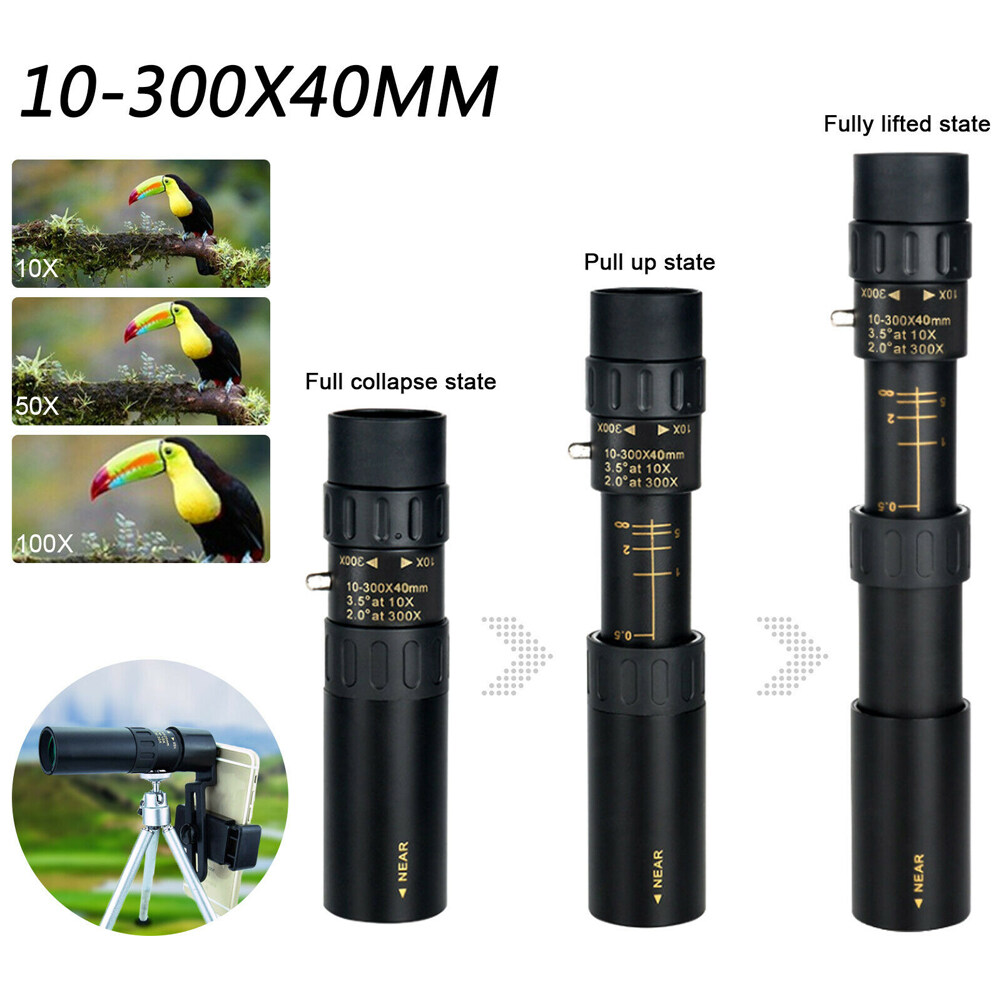 【Miss Lan】 UK 4K 10-300X40mm Super Telephoto Lens Zoom Monocular ...