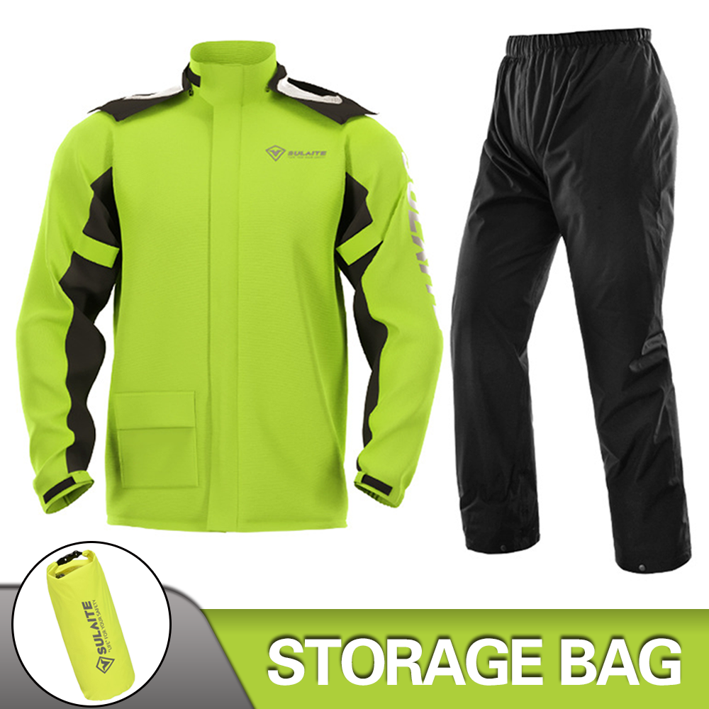Motorcycle Raincoat Waterproof 100% Motorcycle Rider Raincoat Suit Moto ...