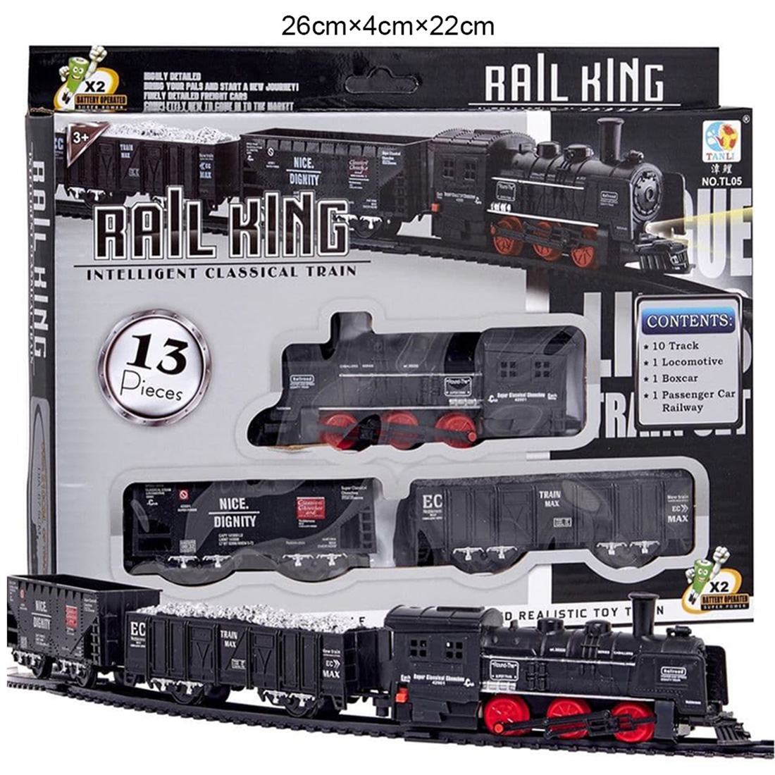 Rail King Intelligent Classical Train (13 Pieces) | Daraz.lk