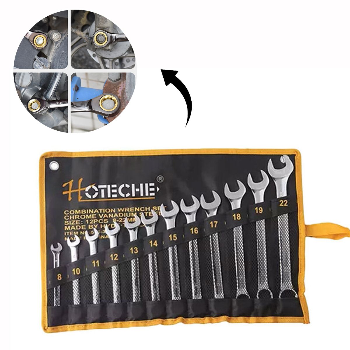 Combination Spanner Set 12pcs Steel Hand Tool Sets Universal Key ...