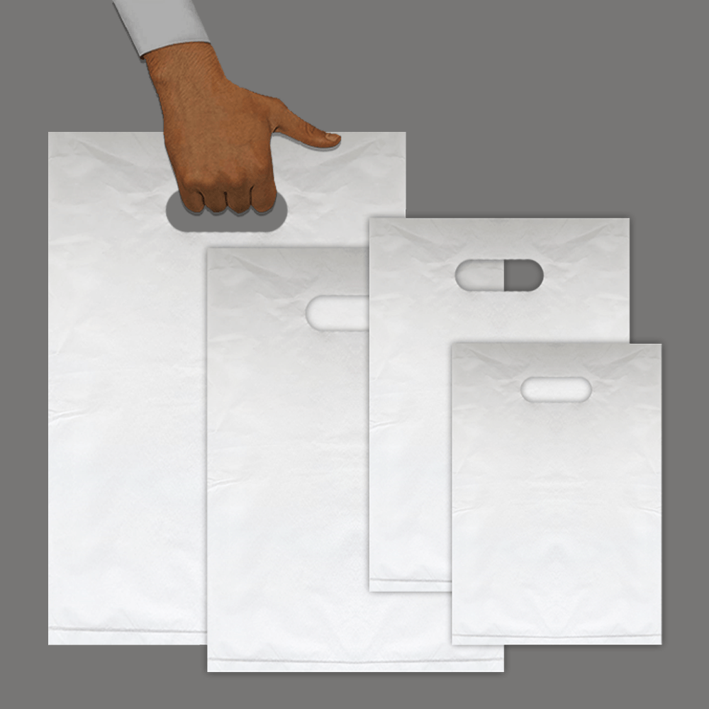 White Plain Polythene Bag (12" x 16" Inch) - 100 PC's | Daraz.lk