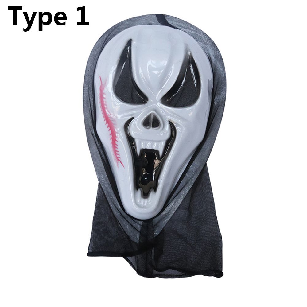 Scary Halloween Costume Cosplay Prop Face Mask Screaming Grimace ...