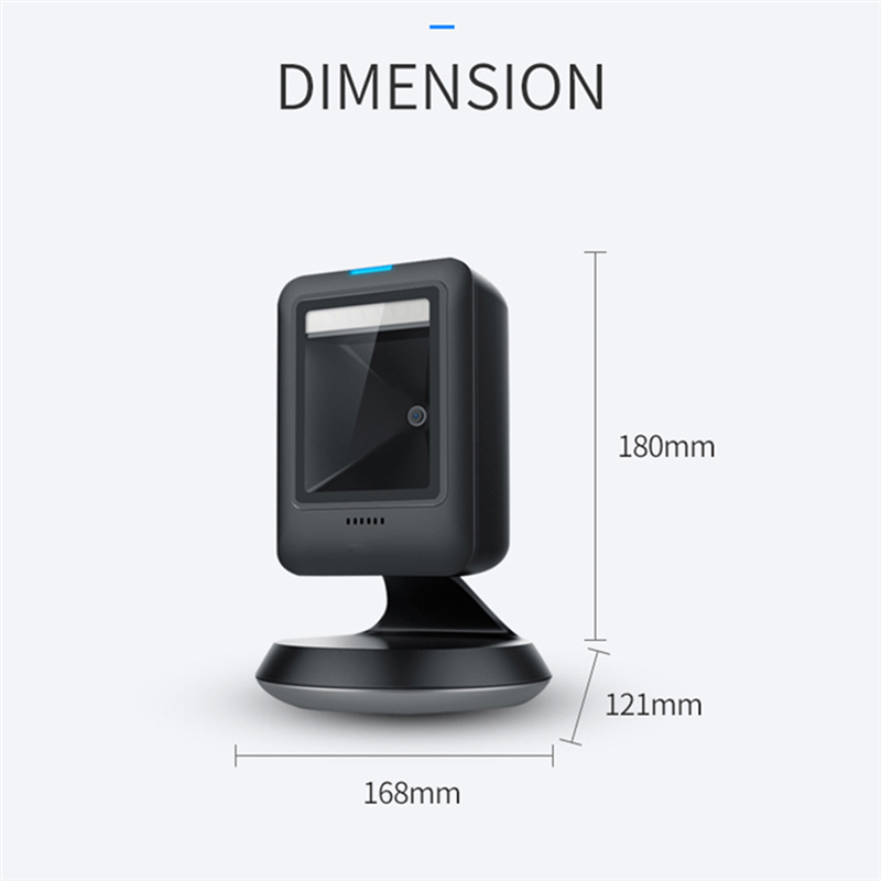MP6300Y Desktop Barcode Scanner Automatic Sense 1D/2D Code Data Bar ...