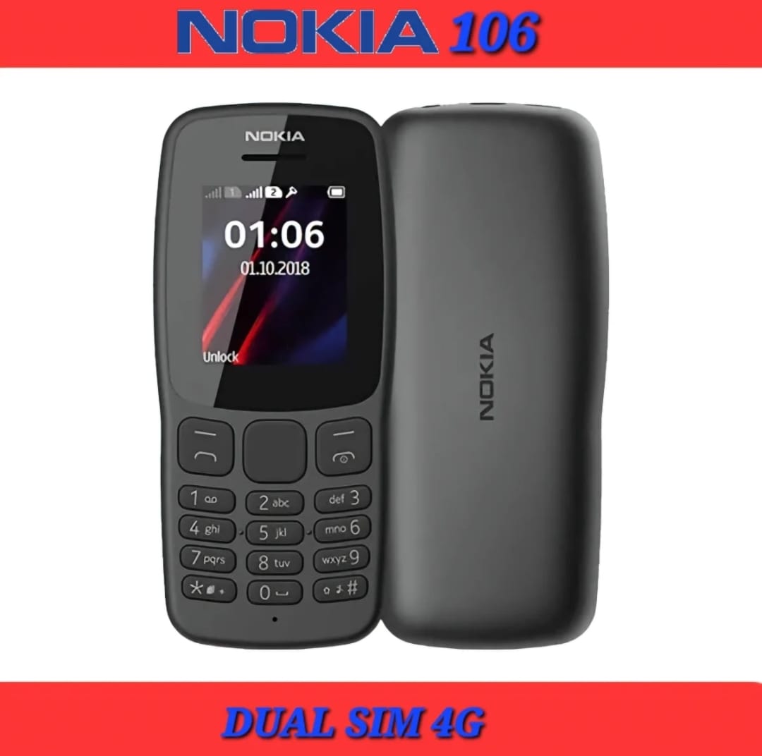 Nokia 106 Dual Sim With Warranty Feature Push button Phone 1.77 ...