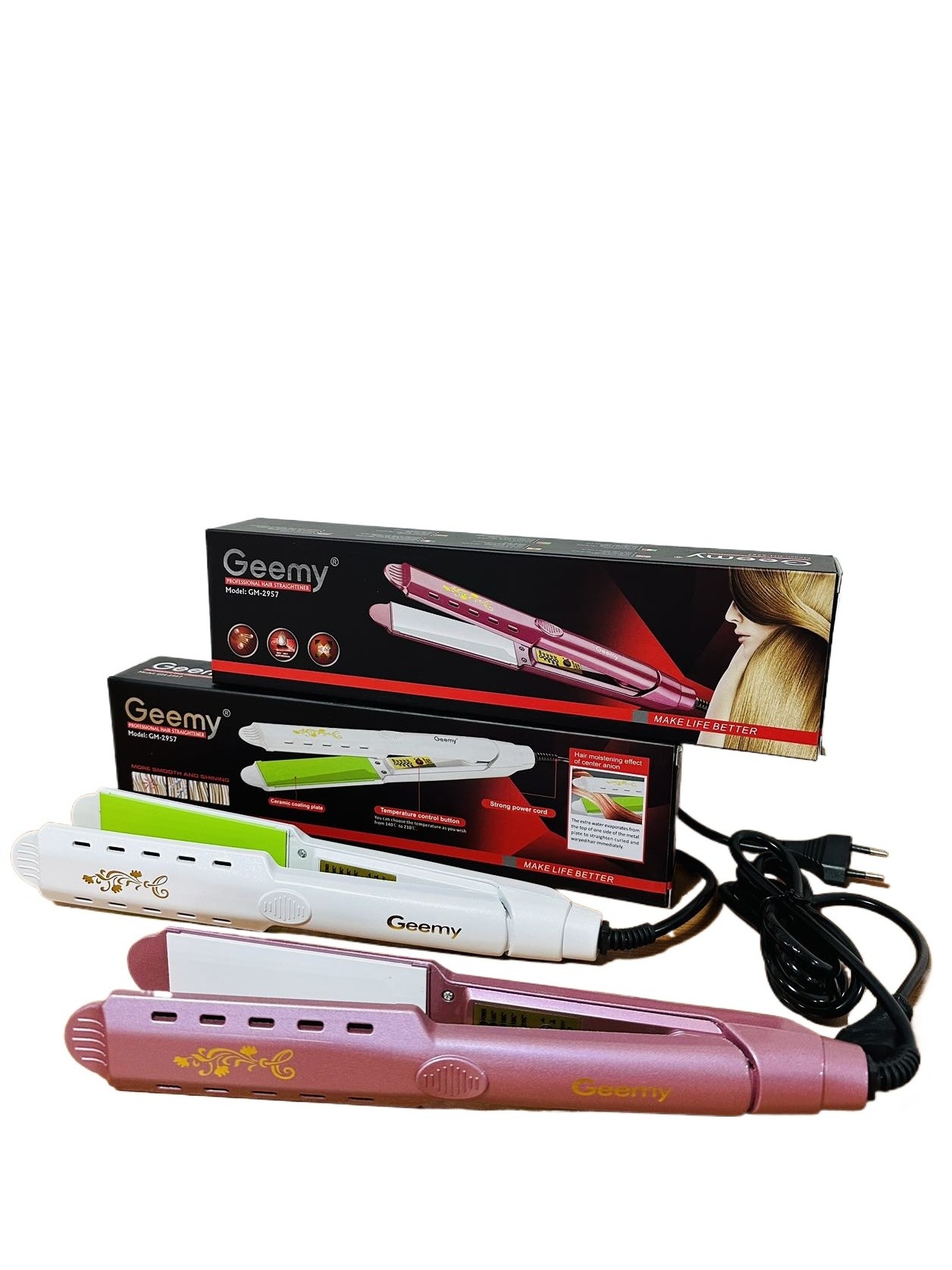 Geemy GM-2957 Hair Straightener | Daraz.lk