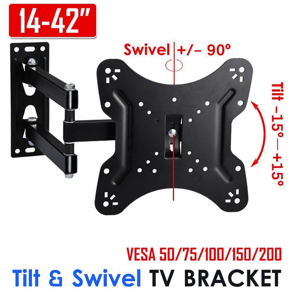 Heavy Duty Tv Wall Mount Adjustable Swivel Brackets For 14 ~42 | Daraz.lk