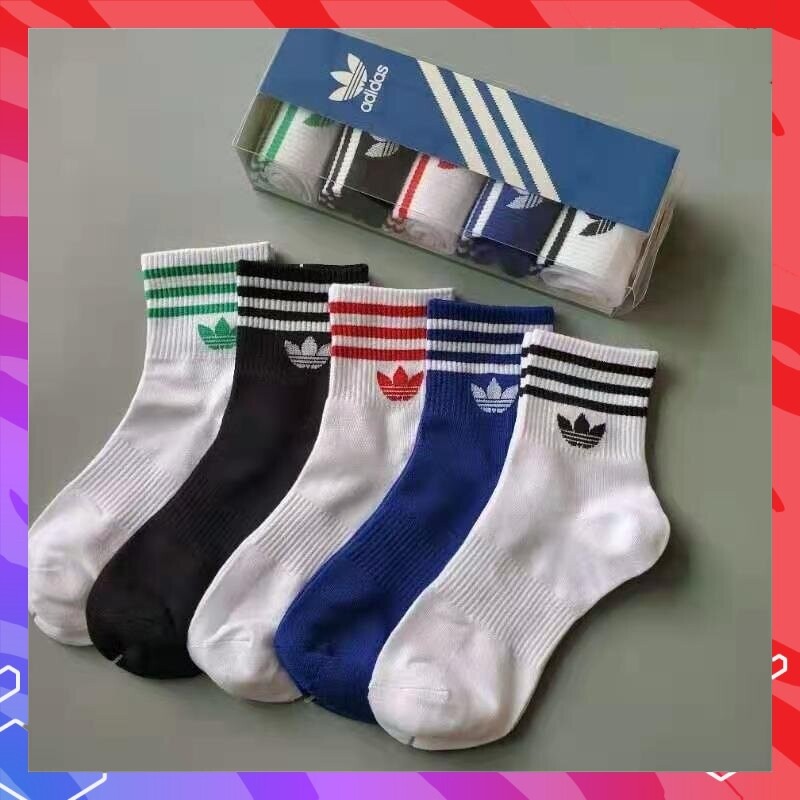 [5 Pairs] Stokin Adidas_ Branded Fashion Running Sport Socks Pendek ...