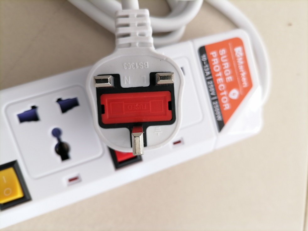 Marken Extension Power Strip With Surge Protector Multi Switch Socket 5 ...