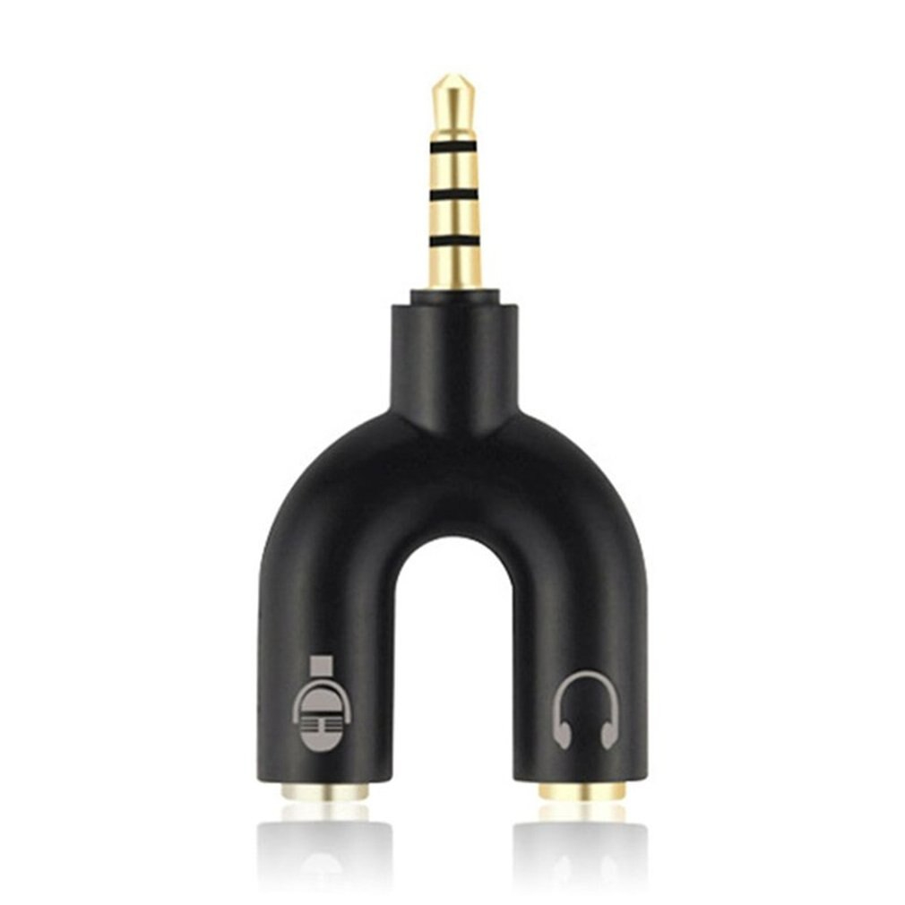 Audio Splitter 3.5mm Stereo Audio Jack Headphone 2 Way Headphone Jack ...