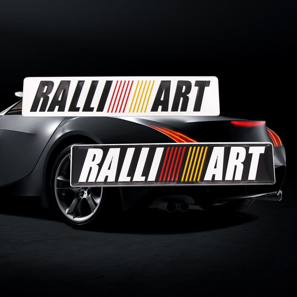 1 Aluminum RALLIART Side Rear Emblem Sticker For Mitsubishi | Daraz.lk