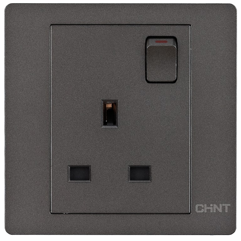 Chint New2 13A Socket (Gray Black) | Daraz.lk