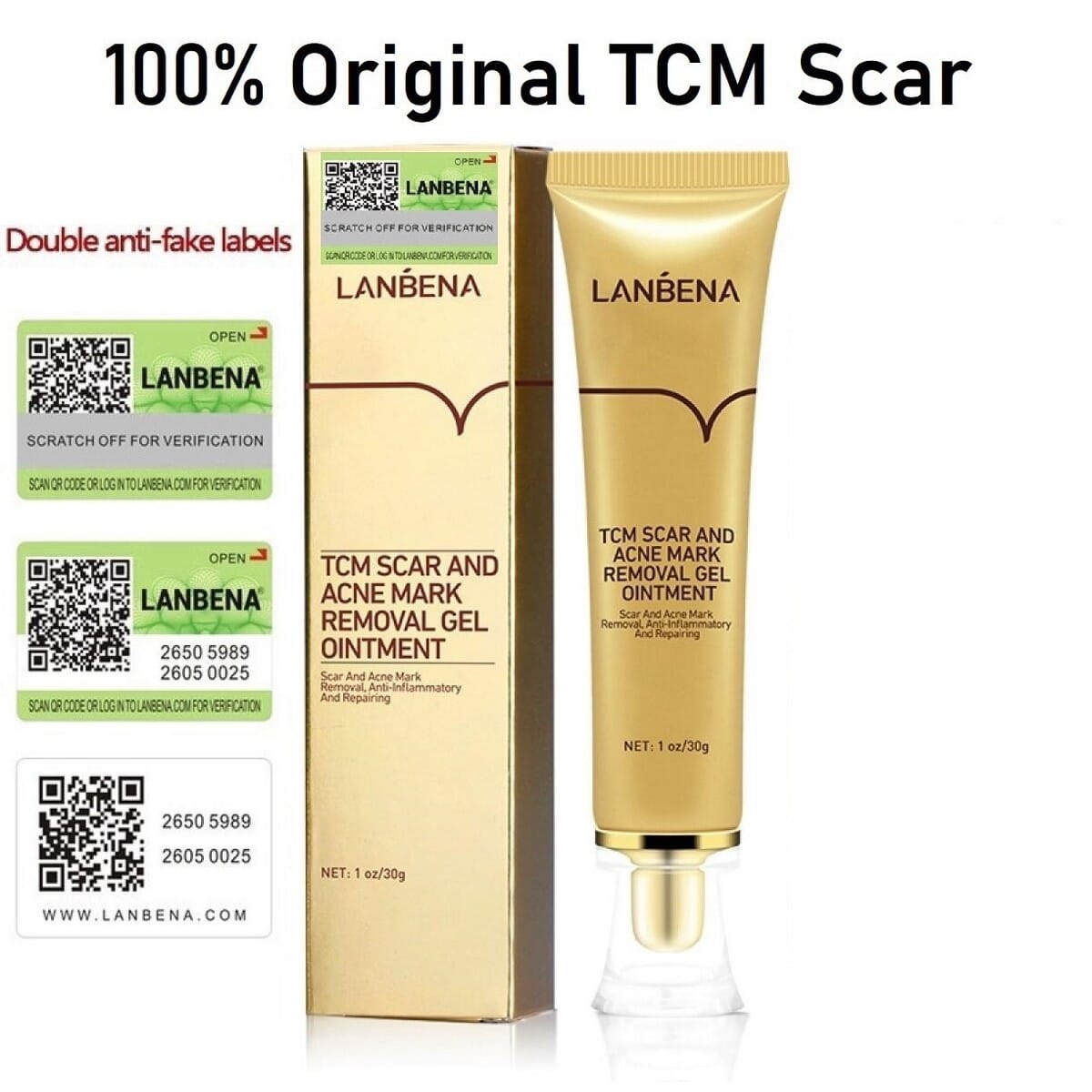 TCM Scar And Acne Mark Removal Gel Ointment Cream 100% 30g | Daraz.lk