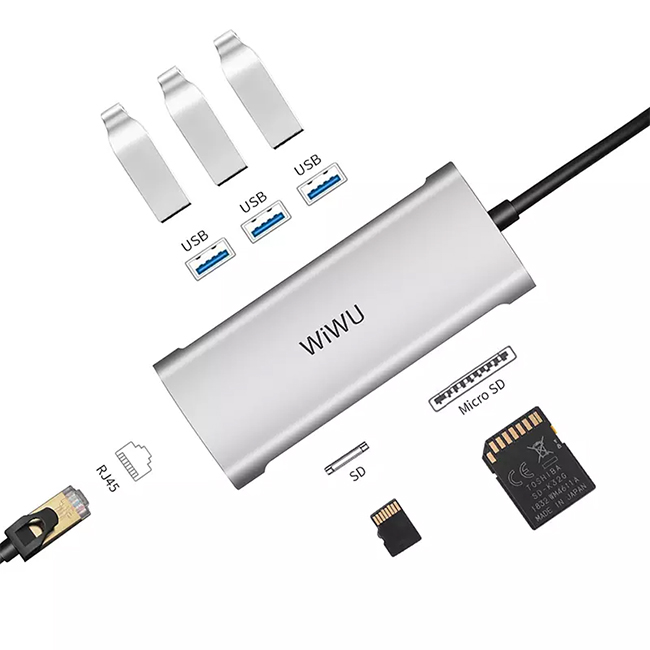 WiWU Alpha 6-in-1 Type-C Hub Adapter | Daraz.lk