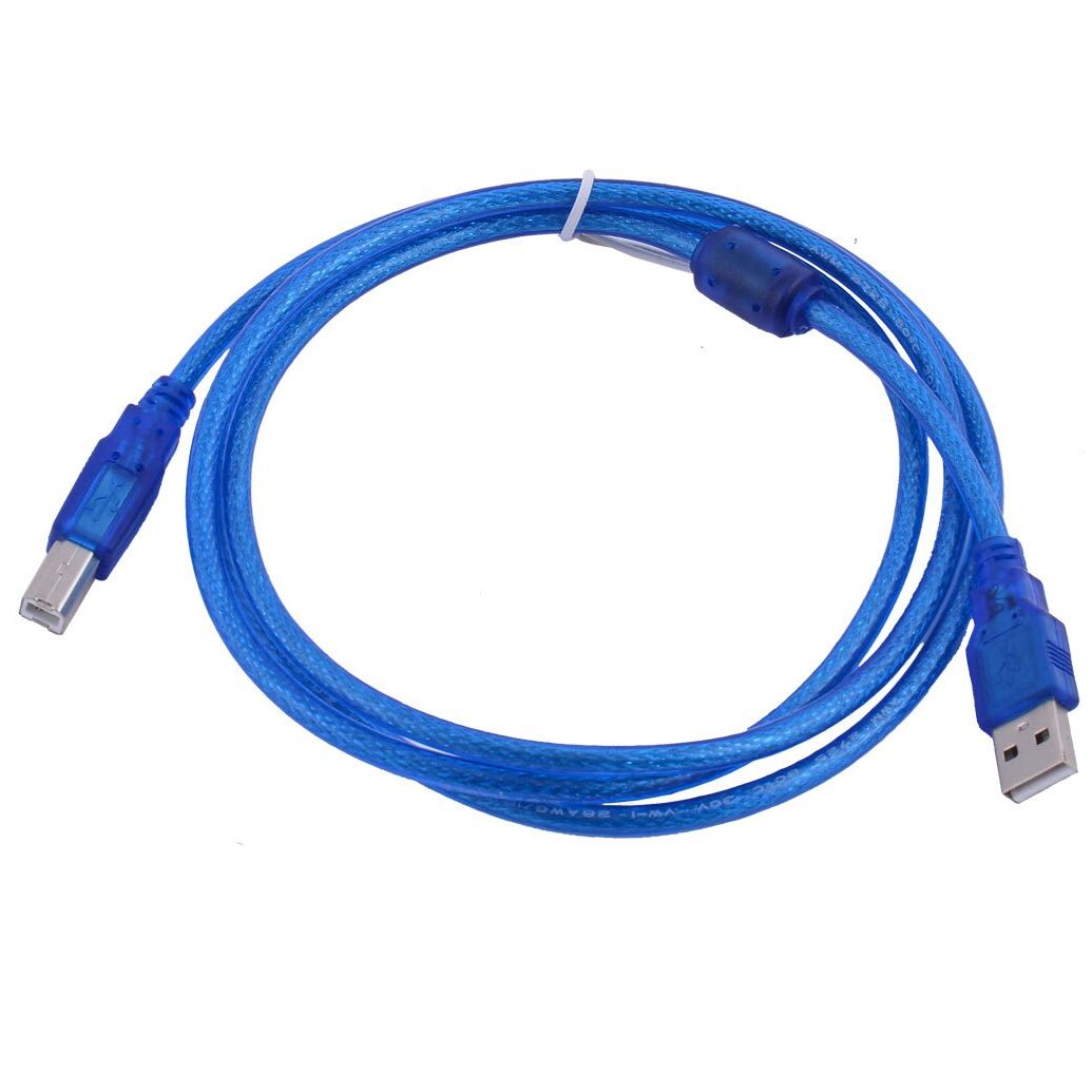USB Printer Cable 1.5M Computer Printer Data Cable Blue USB 2.0 | Daraz.lk
