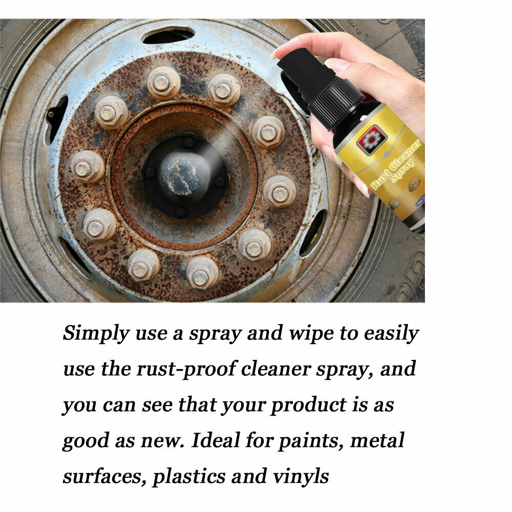 30ML Multi Purpose Rust Remover Spray Metal Surface Chrome Paint Car ...