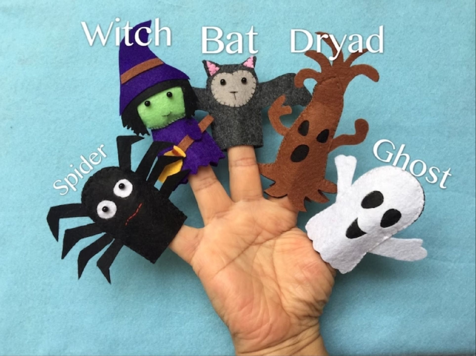 Felt Halloween Finger Puppets