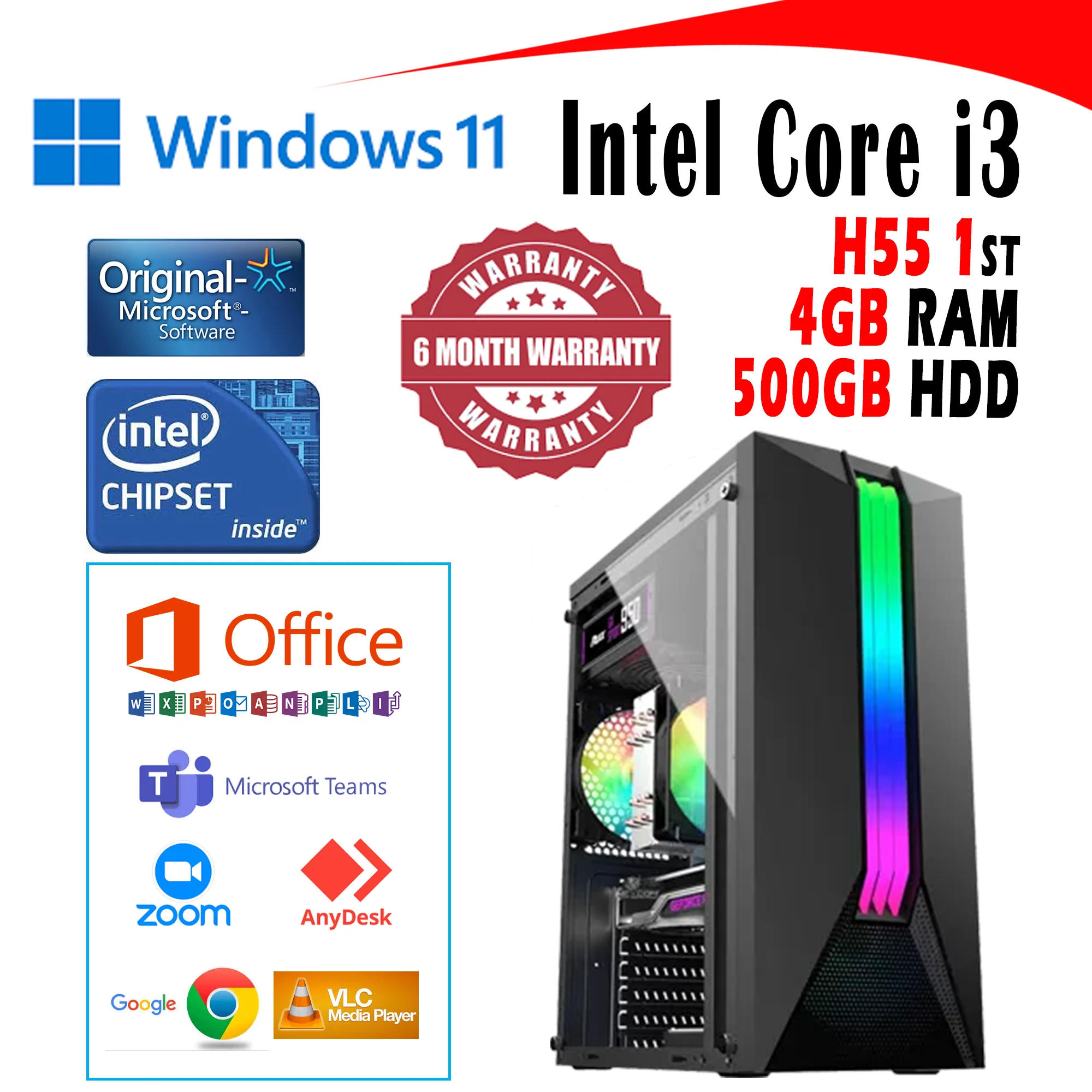 Core i3 desktop computer 4GB RAM 500GB | Daraz.lk