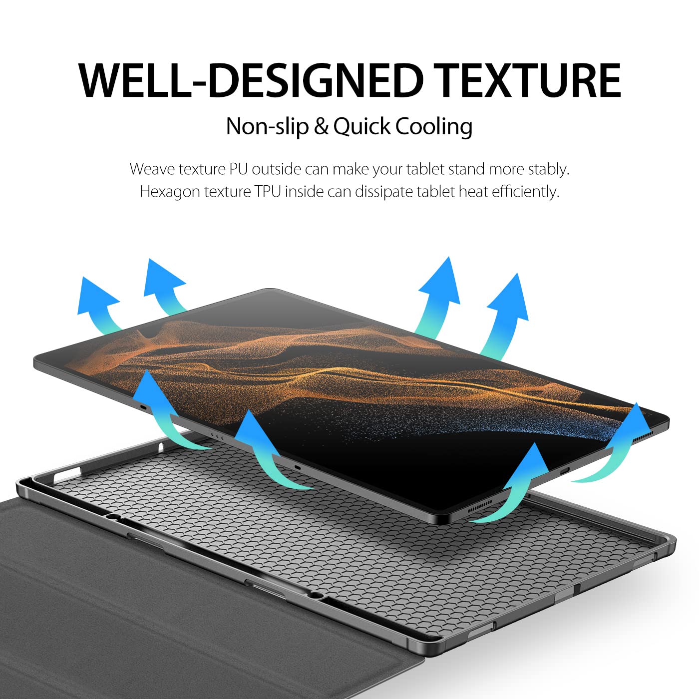 Smart TPU Case Cover with S-Pen Holder For Samsung Galaxy Tab S7 & S8 ...