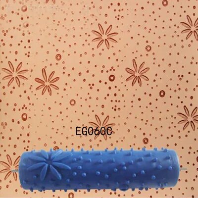 7inch Roller And Patterned Paint Machine Wall Tools 5 Rubber Roller ...