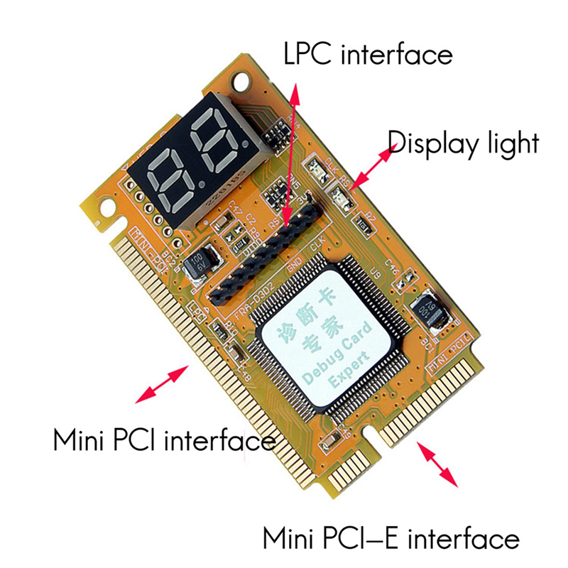 NXFDSIOZ 2X Multifunction 3 in 1 Debug Card Expert Mini PCI PCI-E LPC ...